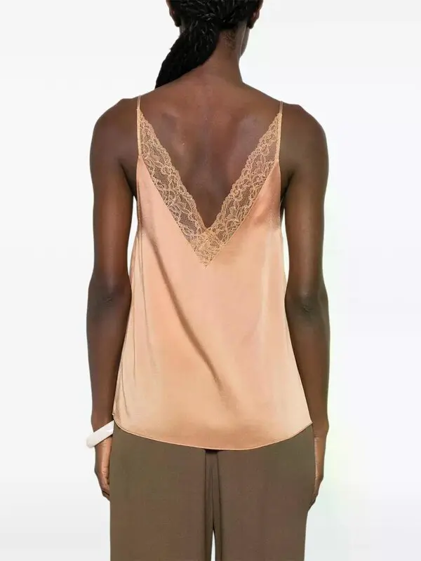 FORTE_FORTE Lace Trim Camisole Top