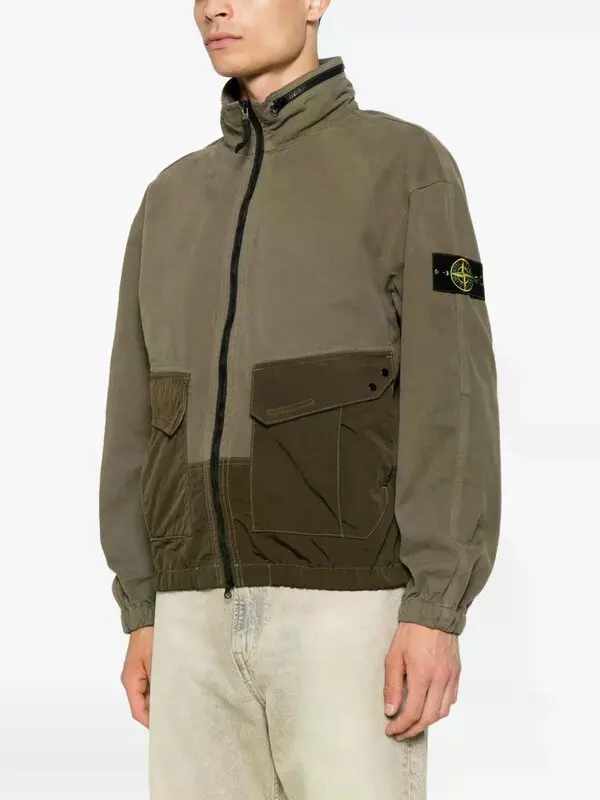 Stone Island Logo Patch Panelled Jacket