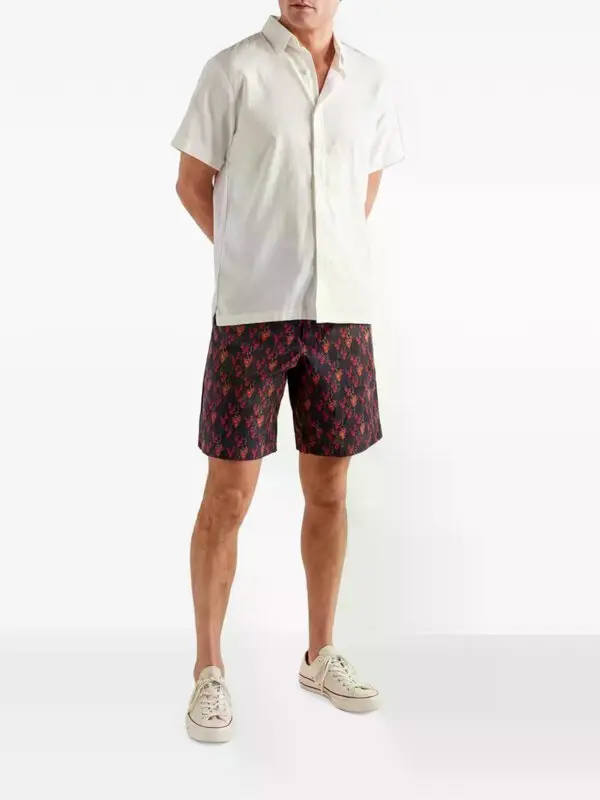 Orlebar Brown Devlin Floral-print Shorts - Black