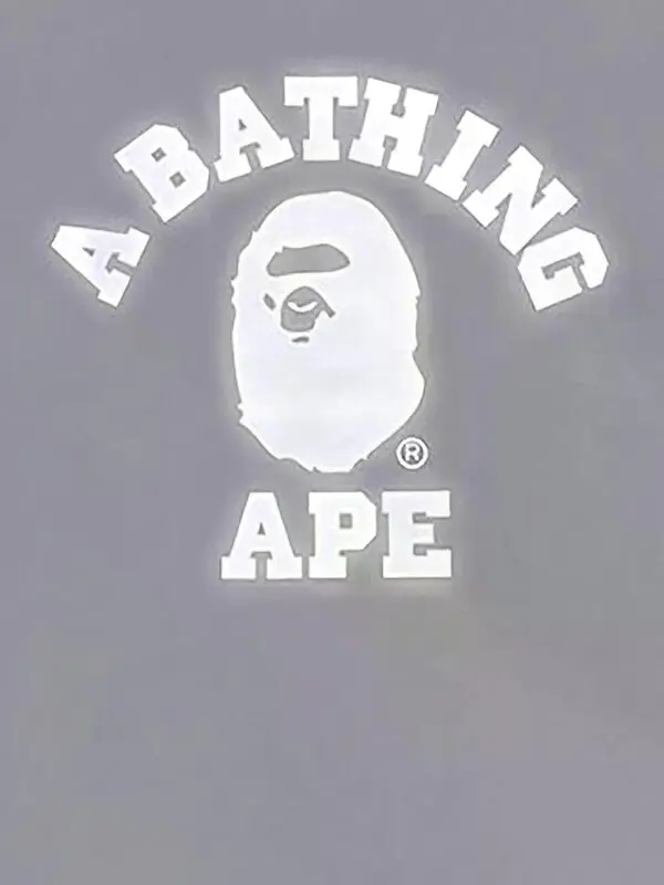 A BATHING APE Reflective College T-shirt