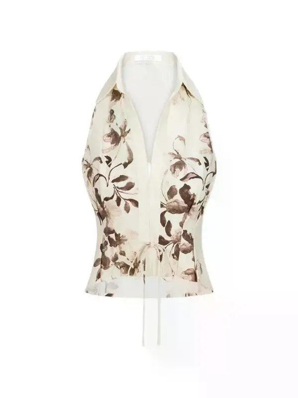 HEVRON Sloan Floral-print Vest