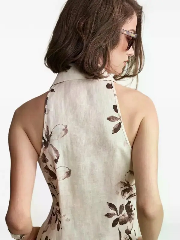 HEVRON Sloan Floral-print Vest