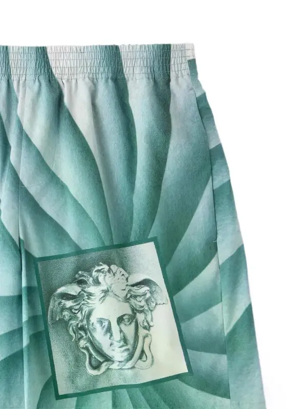 Versace Medusa Print Elasticated Waist Shorts