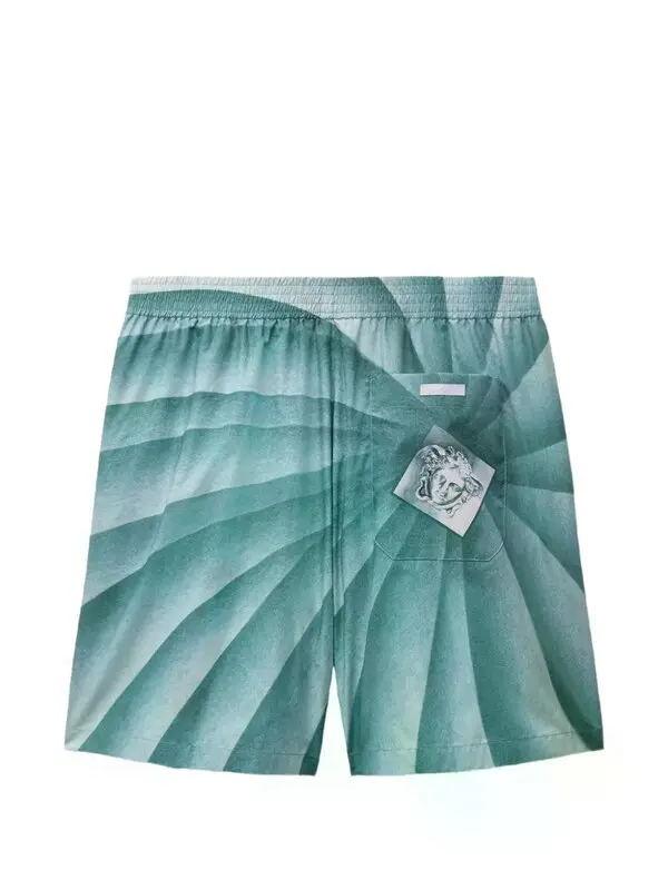 Versace Medusa Print Elasticated Waist Shorts