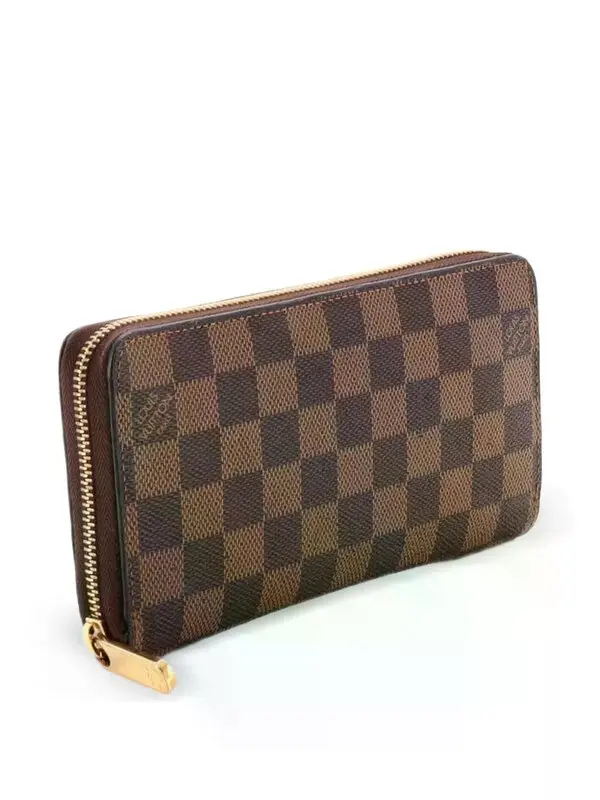 LOUIS VUITTON Zippy Wallet Damier Small Wallets - Brown