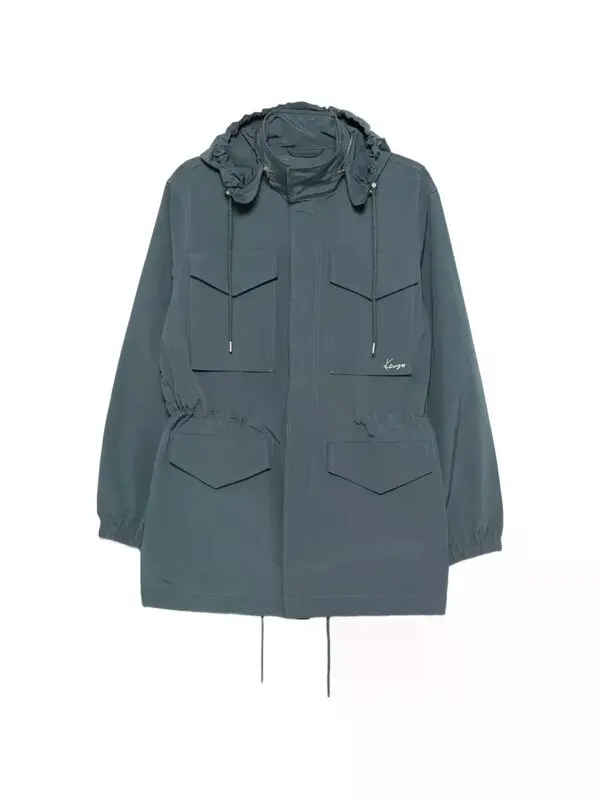 Kenzo Drawstring-hem Hooded Parka Coat