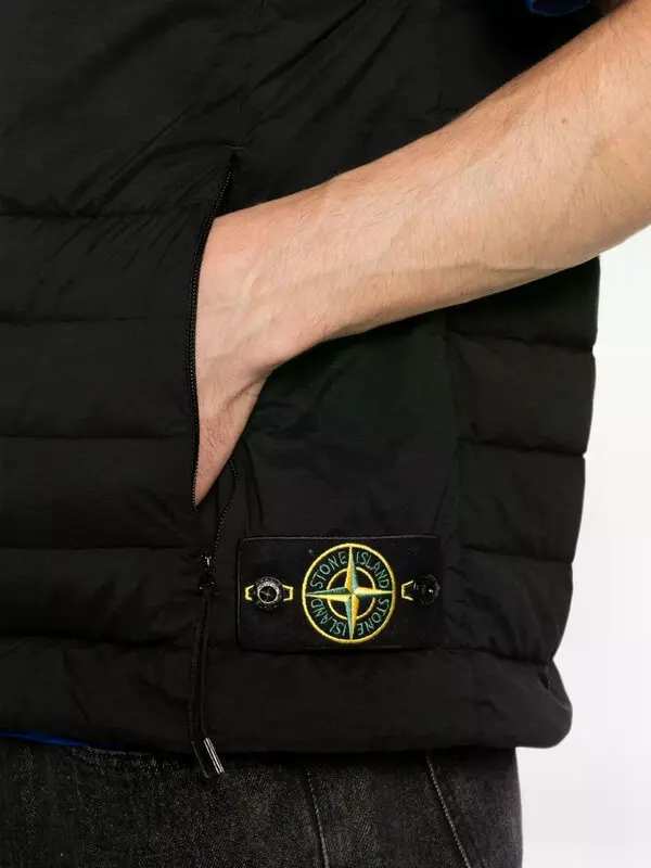 Stone Island Logo-patch Quilted Gilet
