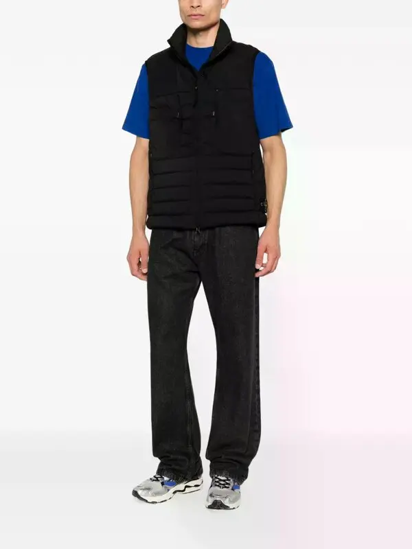 Stone Island Quilted Gilet - Black