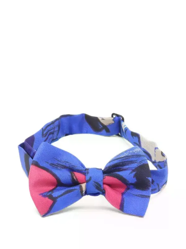 Hermès Graphic Print Silk Bow Tie