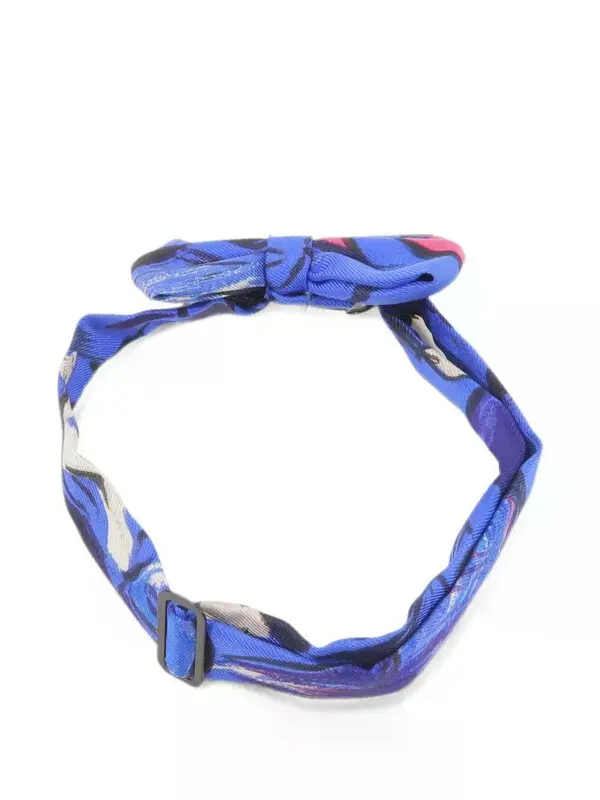 Hermès Graphic Print Silk Bow Tie