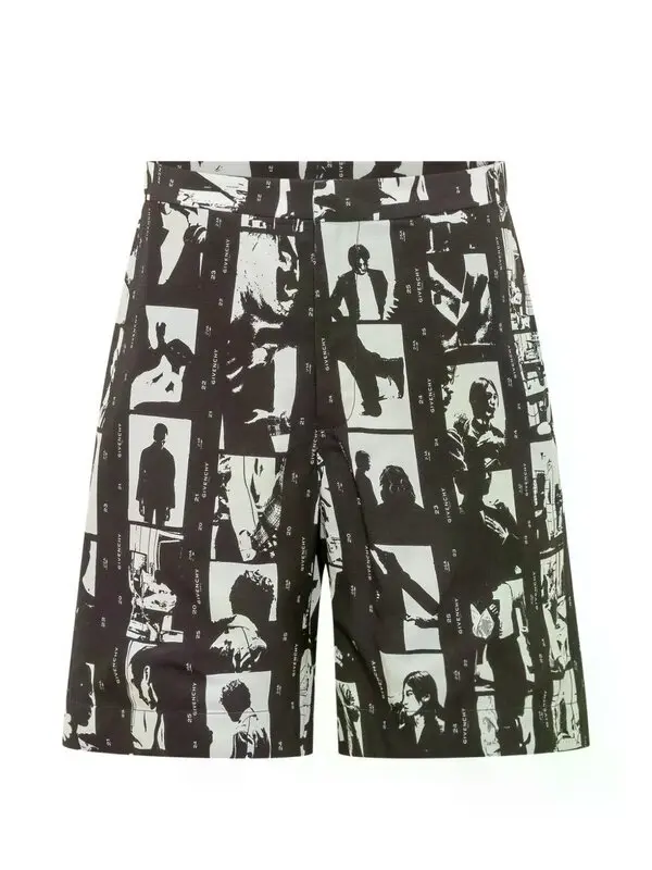 Givenchy Photographic Print Tailored Shorts