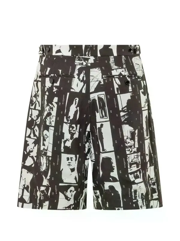 Givenchy Photographic Print Tailored Shorts
