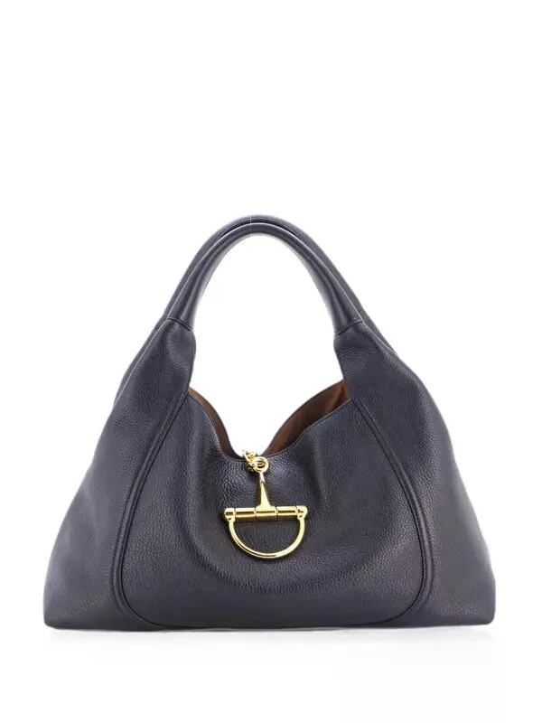 Gucci Softbit Leather Maxi Hobo Bag