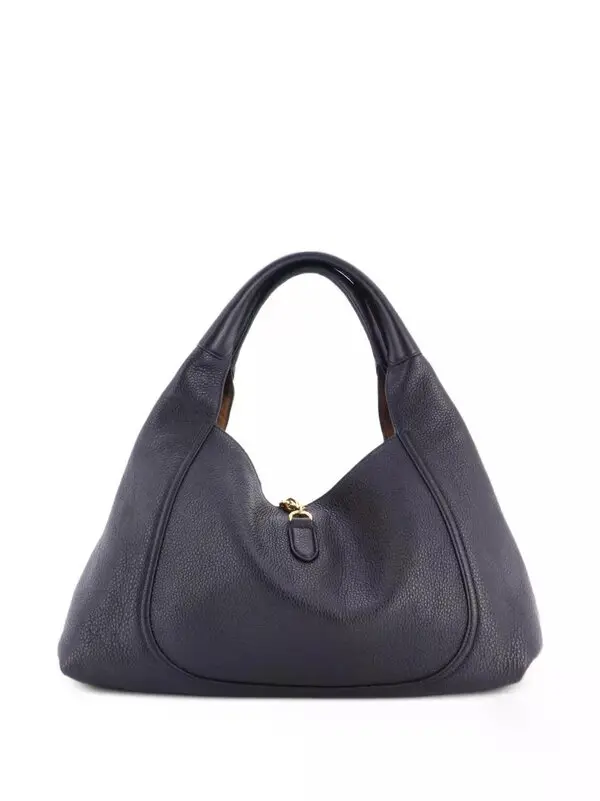 Gucci Softbit Leather Maxi Hobo Bag - Black