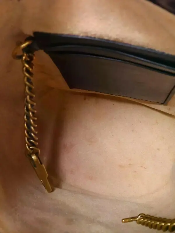 Gucci Marmont Leather Bucket Bag