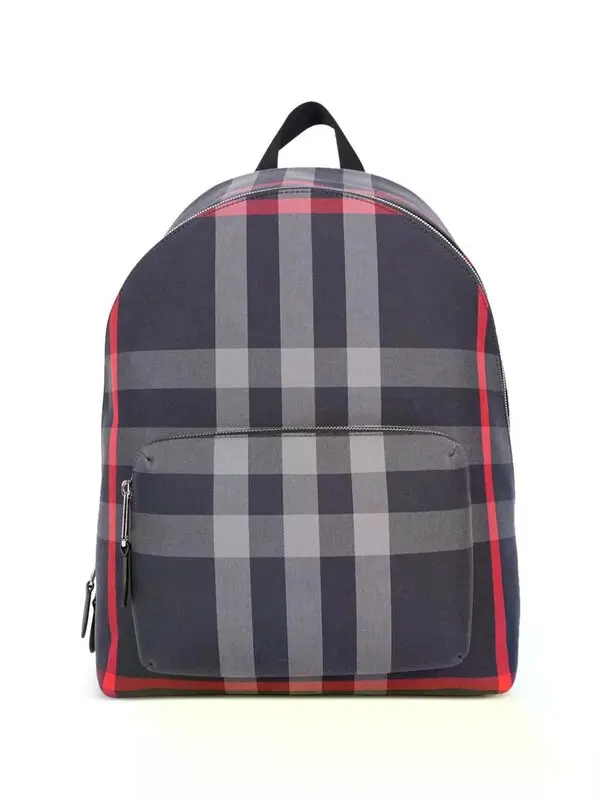 Burberry Check Backpack - Blue