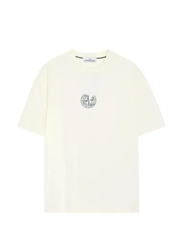 Stone Island Logo-print Crew-neck T-shirt - Neutrals