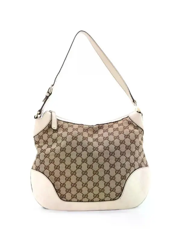 Gucci Charlotte Zip Gg Canvas With Leather Medium Hobo Bag