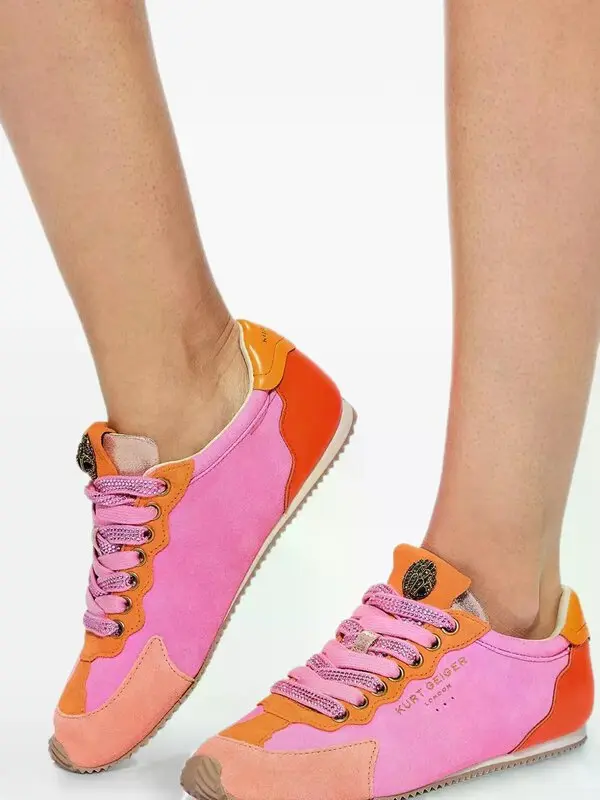 Kurt Geiger Islington Crystal-embellished Eagle Head Sneakers