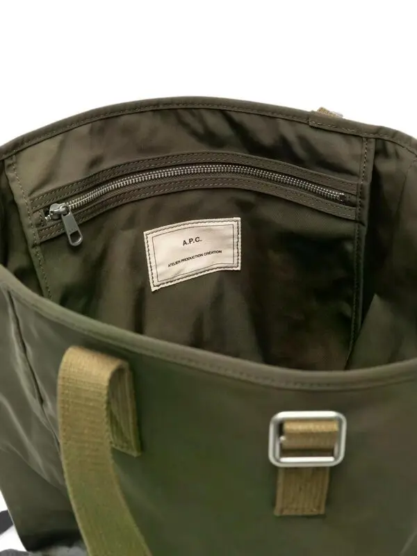 A.p.c. Logo-print Shoulder Bag - Green