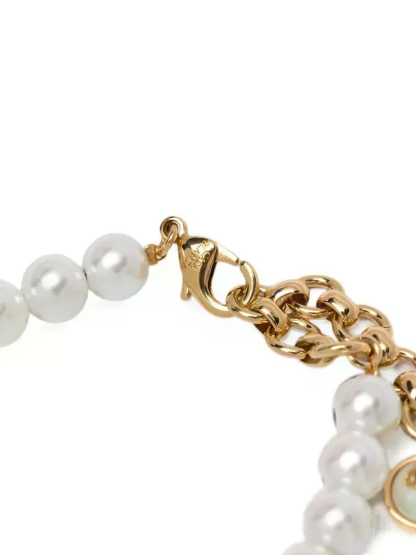 Casablanca Lotus Pearl Embellished Bracelet