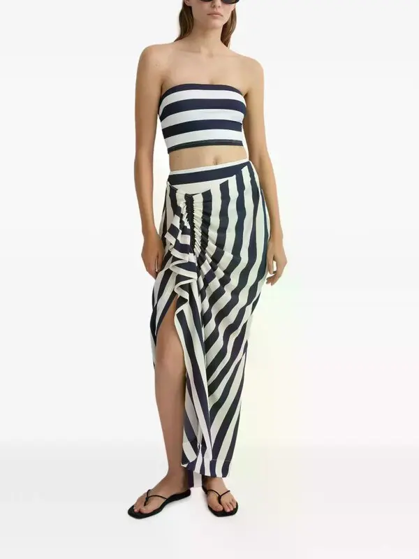 Bondi Born Orta Draped Silk Skirt