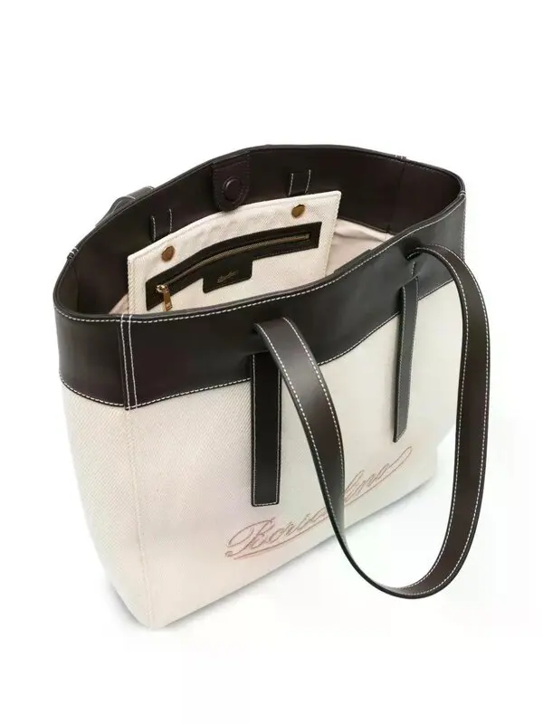 Borsalino Contrast Trim Tote Bag