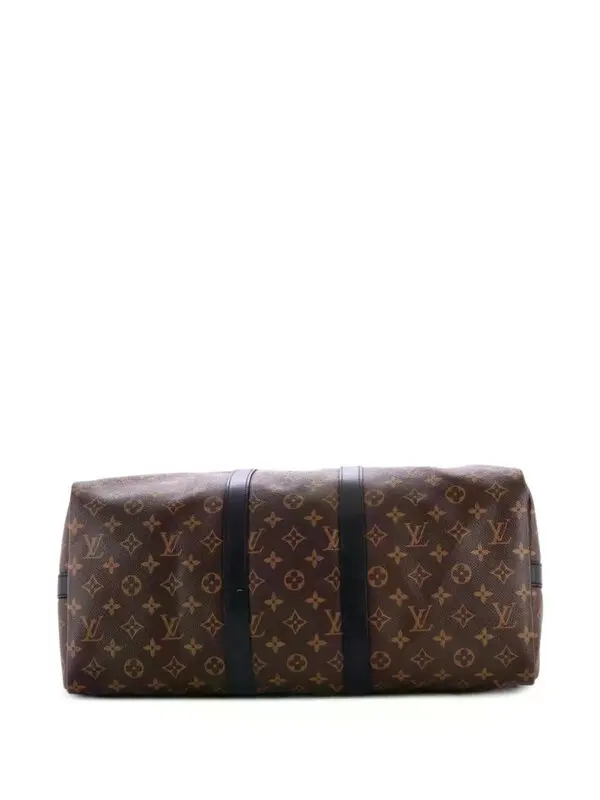 LOUIS VUITTON Keepall Bandoulière 45 Macassar Monogram Canvas Travel Bag