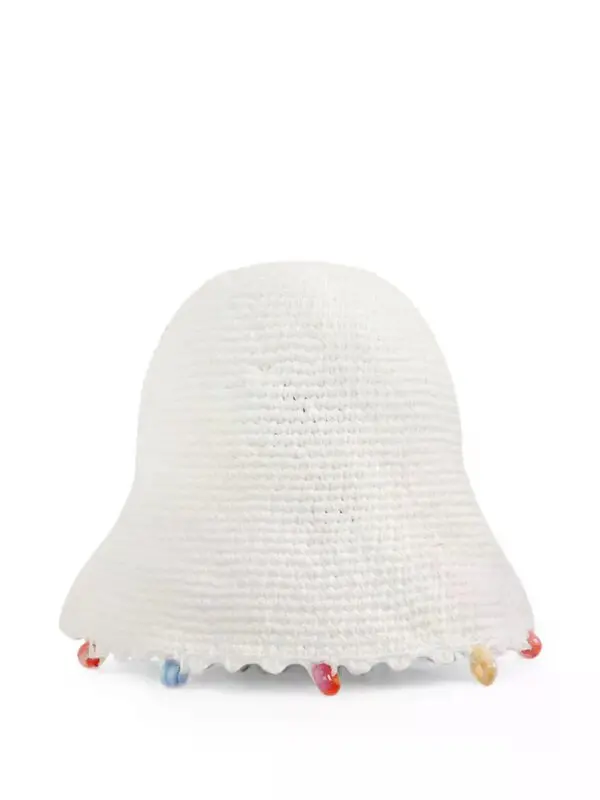 Casablanca Crocheted Logo-appliqué Bucket Hat