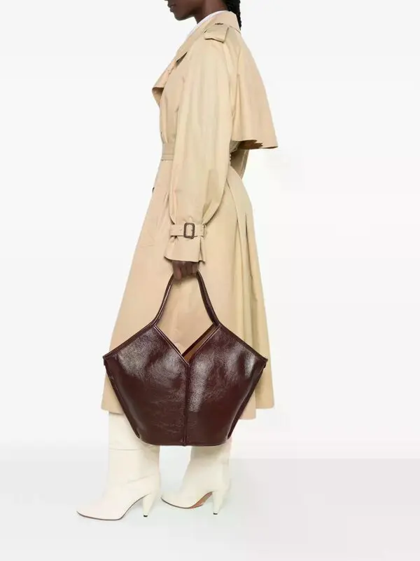Hereu Calella Leather Tote Bag - Red