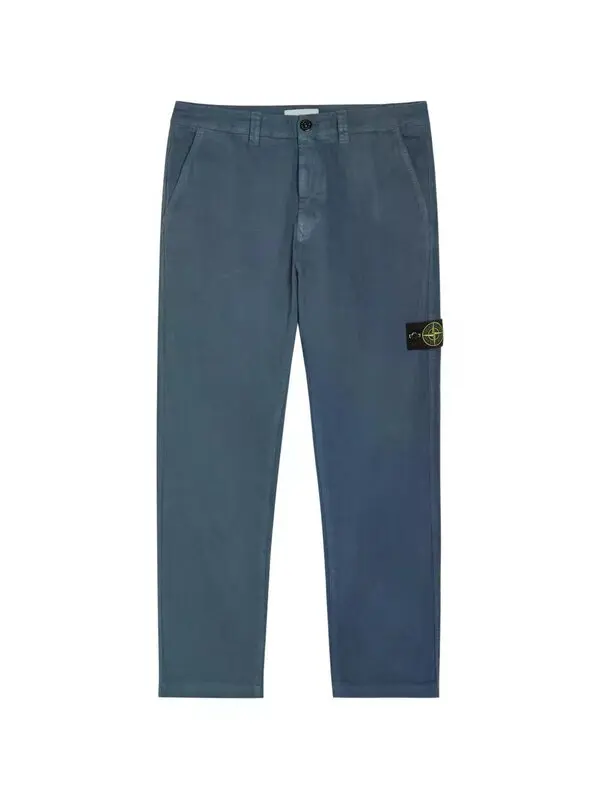 Stone Island Compass Patch Trousers - Blue