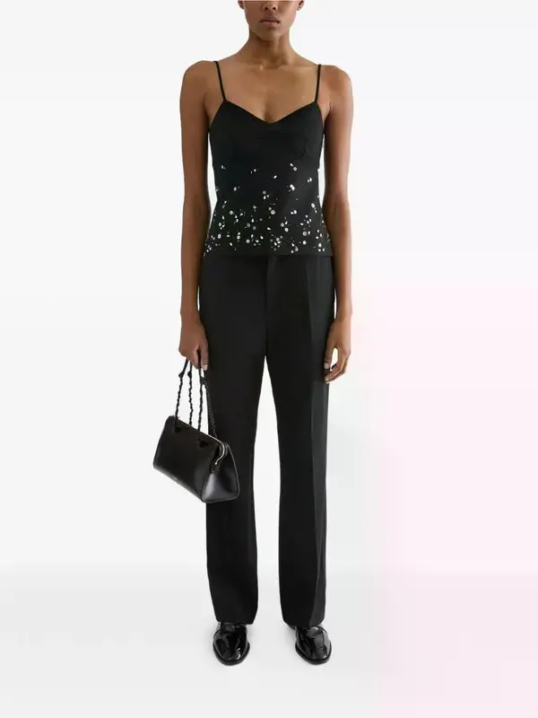 JIL SANDER Embellished V-neck Top