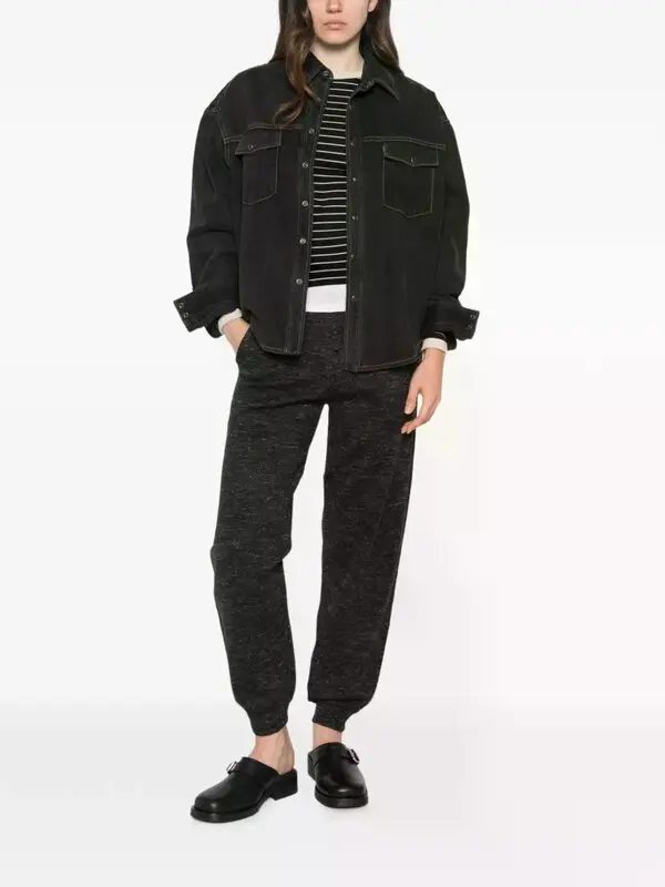 MARANT ETOILE Kira Drawstring-waist Track Pants - Grey