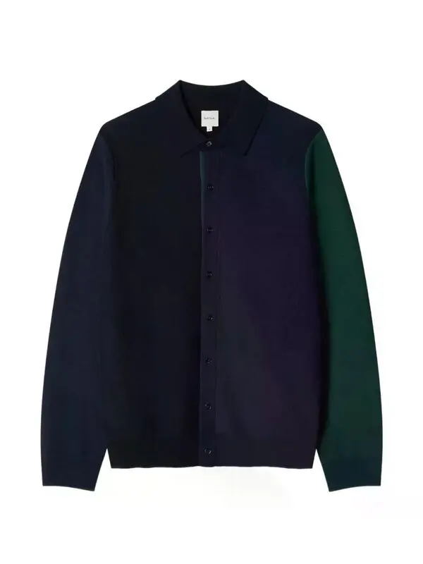 Paul Smith Colour-block Button-up Shirt - Blue