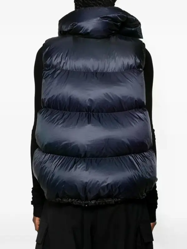 Sacai Quilted Zip-up Gilet - Blue