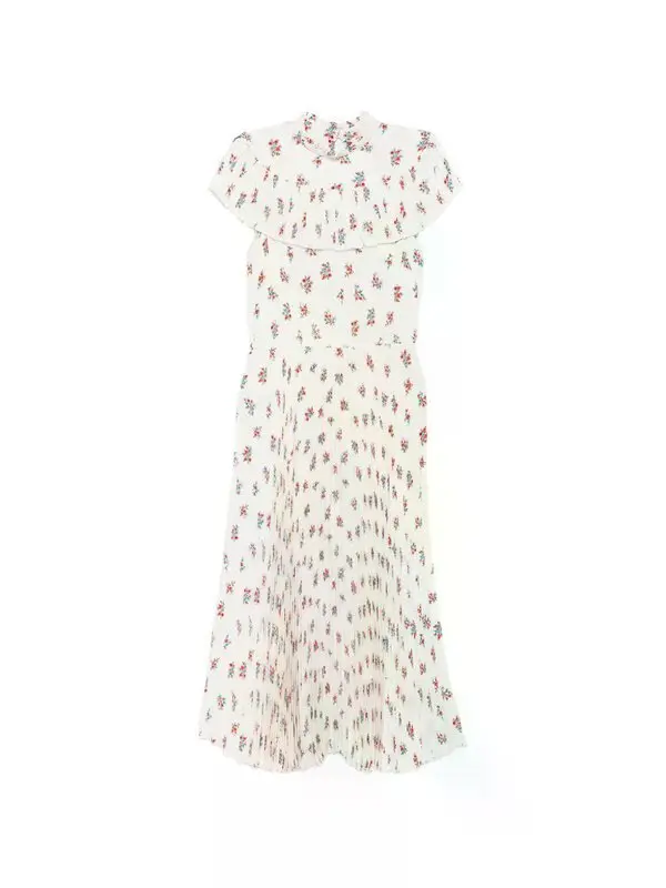 N°21 Floral Print Midi Dress - White