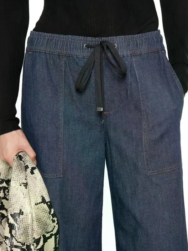 7 For All Mankind Utility Drawstring Wide-leg Jeans
