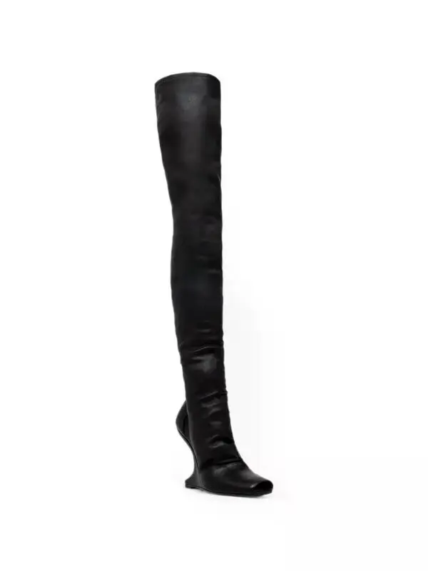 Rick Owens Sculptural-heel Open-toe Boots