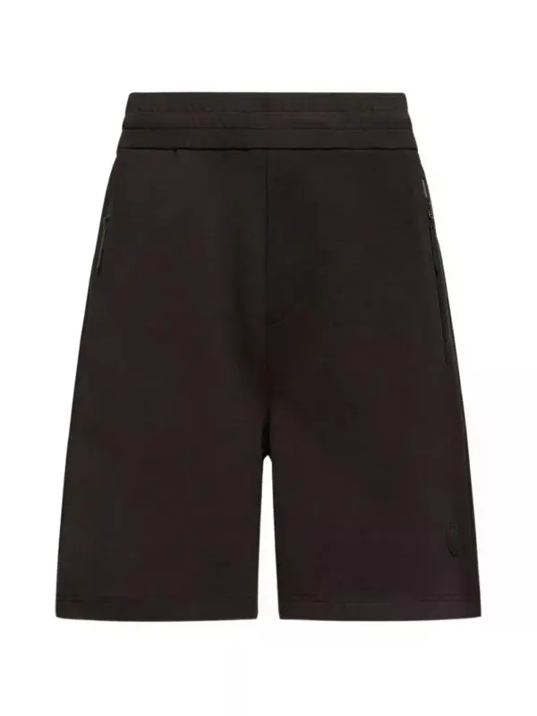 Moncler Interlock Logo-patch Track Shorts - Black