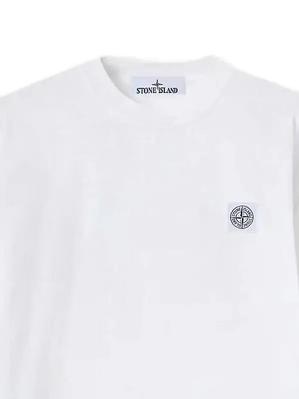 Stone Island Logo-patch Long-sleeve T-shirt - White