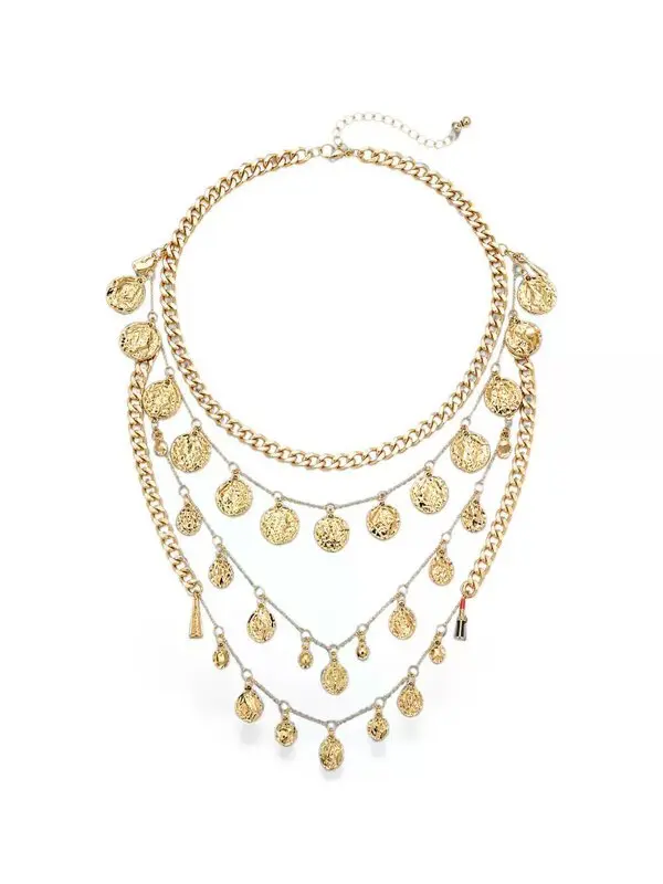 EDWARD ACHOUR PARIS Coin-charm Multi-chain Necklace