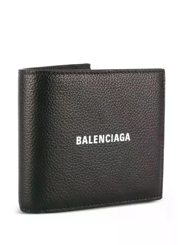 Balenciaga Cash Logo-print Wallet - Black