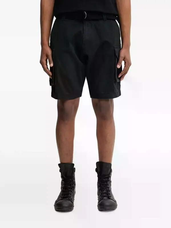 Alpha Industries Belted Cargo Shorts - Black