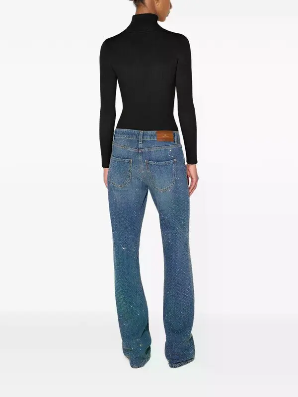 Elisabetta Franchi Ribbed-knit Logo-plaque Sweater