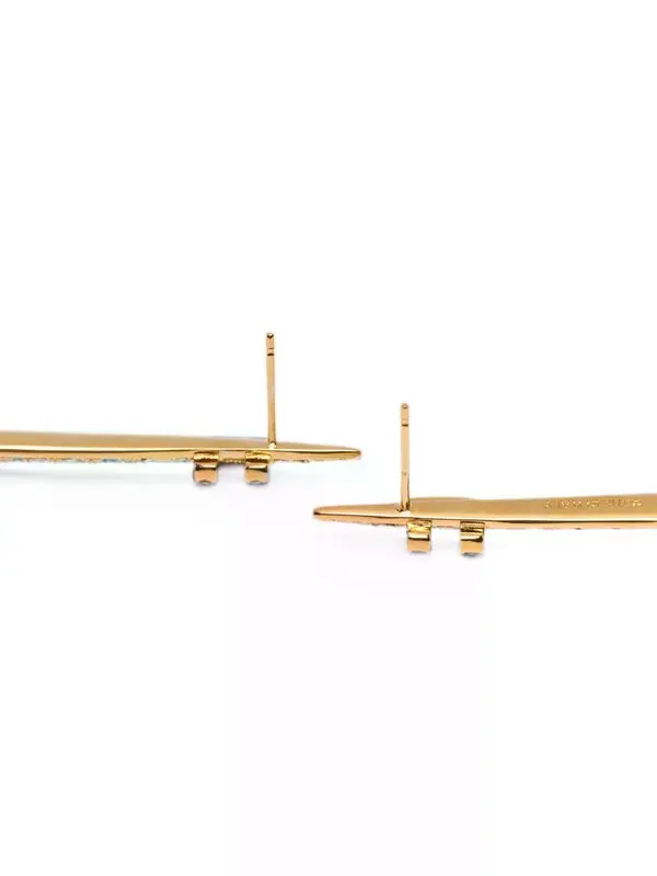 Elisabetta Franchi Crystal-embellished Drop Earrings