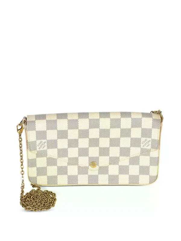 LOUIS VUITTON Felicie Damier Azur Bag - Neutrals