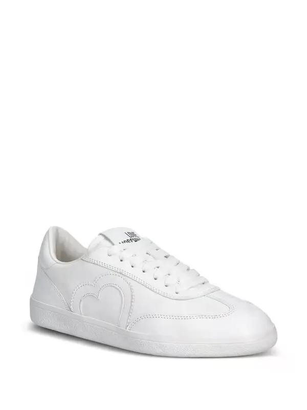 Moschino Heart Patch Sneakers - White