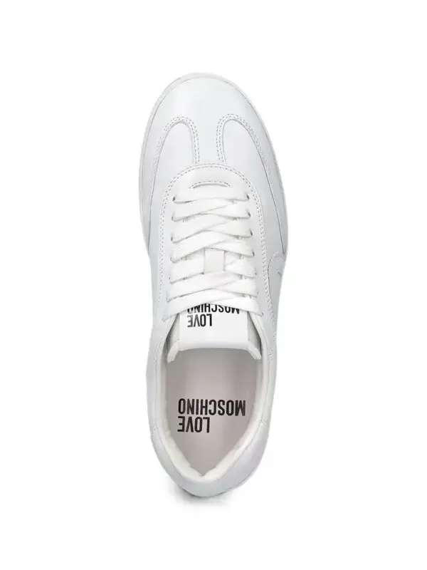 Moschino Heart Patch Sneakers - White