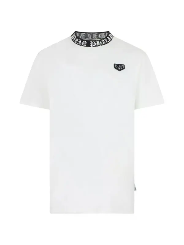 Philipp Plein Jersey T-shirt Plein Gothic - White