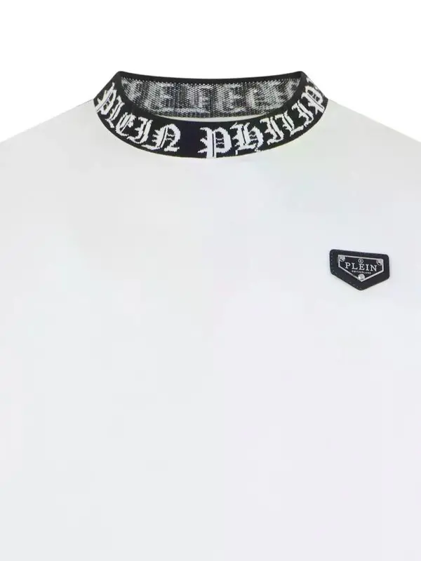 Philipp Plein Jersey T-shirt Plein Gothic - White